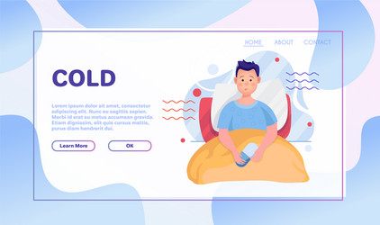 Medical infographic cold and flu symptoms Vector Image