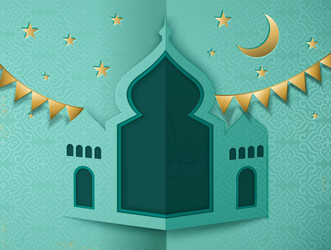 Islamic holiday design Royalty Free Vector Image