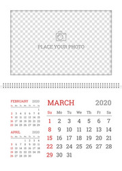 Pocket calendar layout for 2021 year Royalty Free Vector