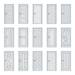 Set of door Royalty Free Vector Image - VectorStock
