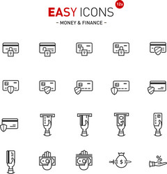 Card control icon flat business center Royalty Free Vector