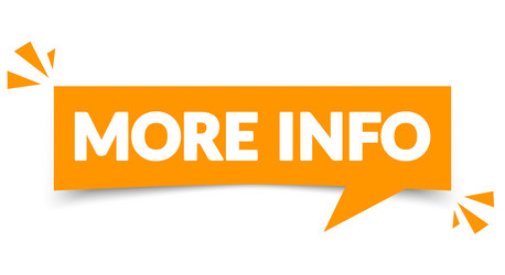 More info speechbubble with exclamation mark Vector Image