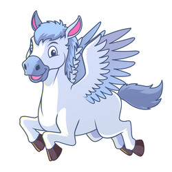 Little stallion horse cartoon animal Royalty Free Vector
