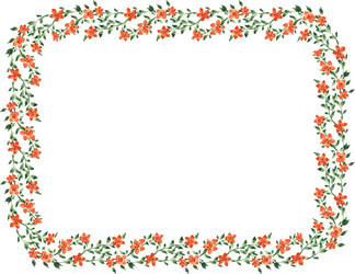 Red hibiscus flowers bush watercolor background Vector Image