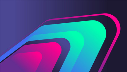 Gradient banner template modern cool shape neon Vector Image