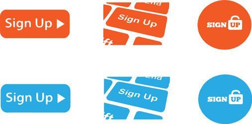 Sign up icon on white background Royalty Free Vector Image