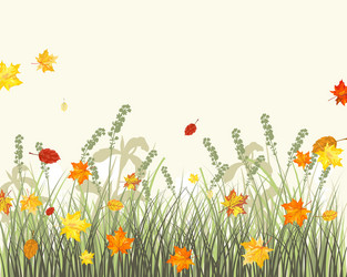 Green gradient autumn background Royalty Free Vector Image