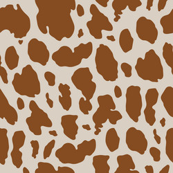Brown cow print pattern animal seamless Royalty Free Vector