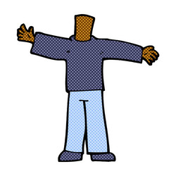 Comic cartoon body with open arms mix and match Vector Image
