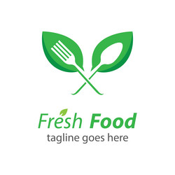 Fresh food logo images Royalty Free Vector Image