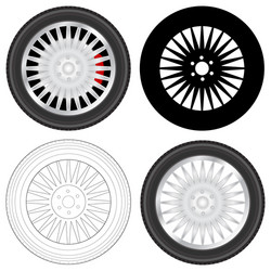 Alloy Wheel Silhouette Vector Images (over 960)
