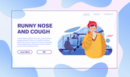 Medical infographic cold and flu symptoms Vector Image