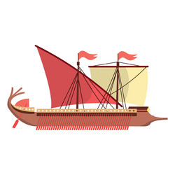 Greek ship Royalty Free Vector Image - VectorStock