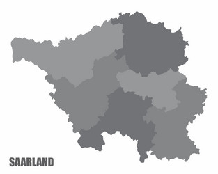 Germany Saarland Map Vector Images (over 220)