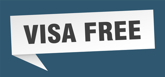 Visa application banner speech Royalty Free Vector Image