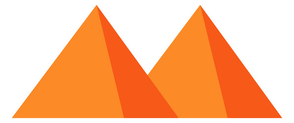 Pyramid symbol of ancient egypt Royalty Free Vector Image