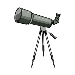Night telescope cartoon Royalty Free Vector Image
