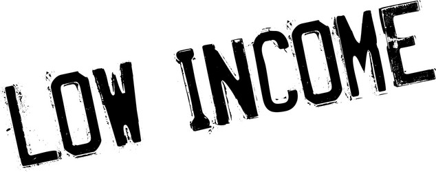 Low income rubber stamp Royalty Free Vector Image