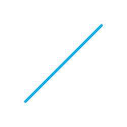 Single straight diagonal line icon Royalty Free Vector Image
