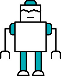 Square Robot Toy Vector Images (over 530)