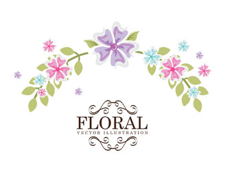 Elegant Floral Wreath Royalty Free Vector Image