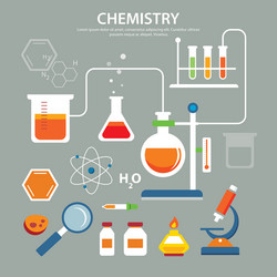 Physics and chemistry equipments Royalty Free Vector Image