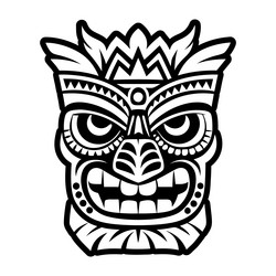A solid style icon of polynesian tattoo symbol Vector Image