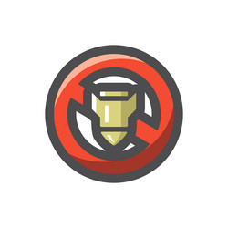 Antiwar protest stop bomb war Royalty Free Vector Image