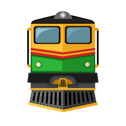 Cartoon Train Tracks Side View