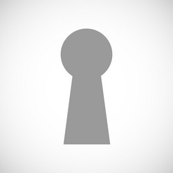 Keyhole silhouette shape black and white Vector Image