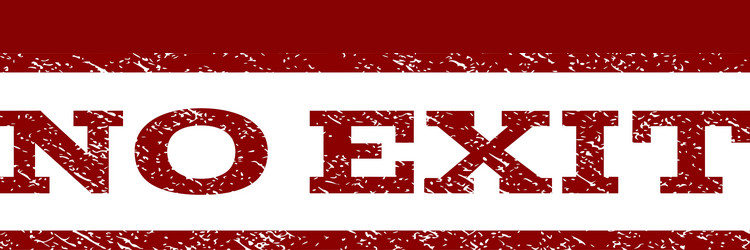 No exit watermark stamp Royalty Free Vector Image