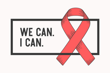 Red and blue ribbon as symbol of chd awareness Vector Image