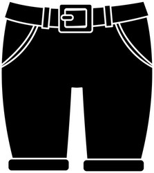 Explorer pants isolated Royalty Free Vector Image
