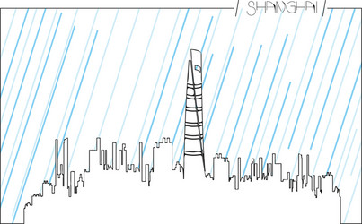 Shanghai Skyline Abstract Vector Images (99)