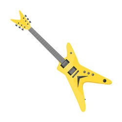 Blue electric bass guitar cartoon Royalty Free Vector Image