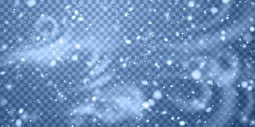 Winter snow storm blue and white background Vector Image