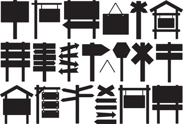 Road Signs Collage Vector Images (over 380)