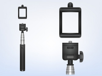 Realistic 3d yellow rectangular frame button icon Vector Image