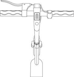 Electric scooter blueprints Royalty Free Vector Image