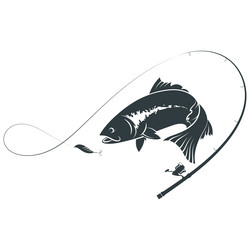 Jumping Fish Silhouette Vector Images (over 4,500)