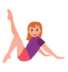 Reclining leg Royalty Free Vector Image - VectorStock