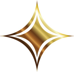 Star 4 points silhouette style icon Royalty Free Vector