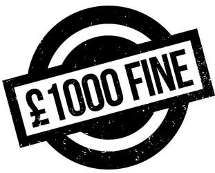 1000 pounds fine rubber stamp Royalty Free Vector Image