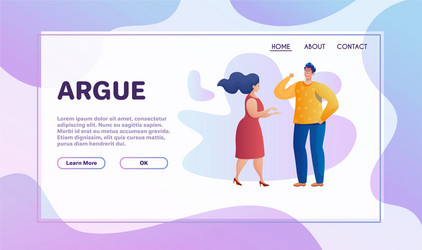 Two angry girls arguing with each other Royalty Free Vector