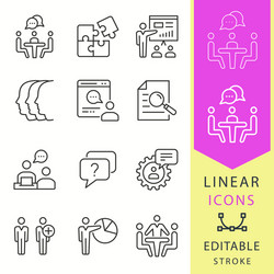 Management consulting icon for graphic Royalty Free Vector