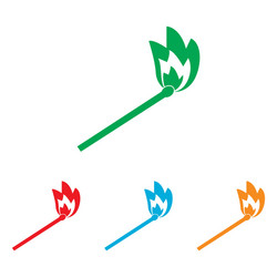 Match sign set icons Royalty Free Vector Image