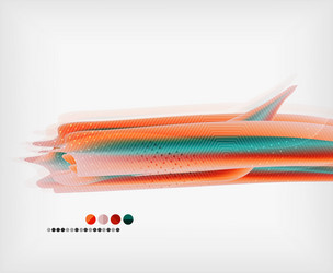 Orange straight lines geometric background Vector Image