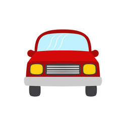 Red car icon cartoon Royalty Free Vector Image