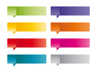 Download icons colored stickers set Royalty Free Vector