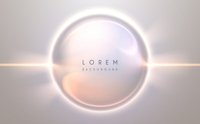 Abstract blue circle effect with light dots Vector Image